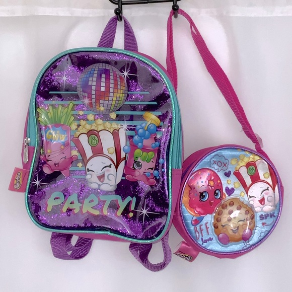 Shopkins | Accessories | Shopkins Small Backpack And Purse Bundle ...